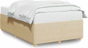 Rám postele bez matrací krémově 120x190 cm textil 3284926