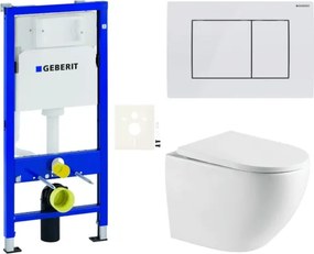 Závěsný WC set Geberit do lehkých stěn / předstěnová SAT SIKOGESREX67D30