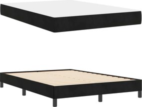 Postel s boxspringem s matrací Černá 140 x 200 cm textil 3398697