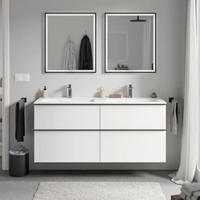 Koupelnová skříňka LAVOA 120 cm s umyvadlem z minerálního odlitku BRUXELLES