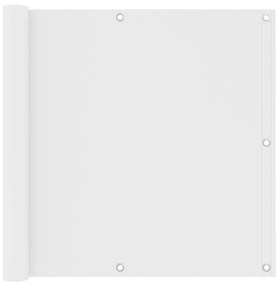 Balkónová zástěna bílá 90 x 600 cm oxfordská látka - Default Title