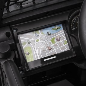 HOMCOM 12V Elektrické 4x4 Auto pro Děti s Dálkovým Ovládáním, Světly a Klaksonem - 3-6 Let - Černé