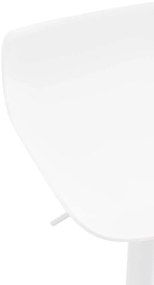 Bhm germany Barové židle Aveiro (SET 4 ks), plast, bílá