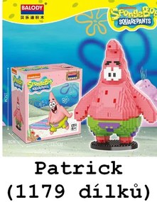 Spongebob stavebnice Číslovka: Patrick (1179 dílků)