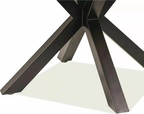 Kulatý jídelní stůl Ritmo 120 cm dub přírodní/černý