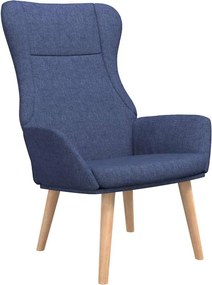 Relaxační křeslo modré textil 341398
