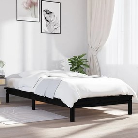 vidaXL Rám postele masivní borovice 100 x 200 cm [820532] Barva: Černá