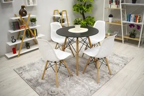 Bestent Jídelní židle skandinávský styl White Grid