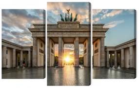 Vícedílný obraz Braniborská Brána V Berlíně Nedostatek Nedostatek Přírodní plátno 180x120