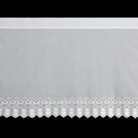 KRÁTKÁ ZÁCLONA NA PÁSCE SOLA 150X70 CM BÍLÁ