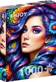 ENJOY Puzzle Duhové květiny / 1000 dílků / od 14 let