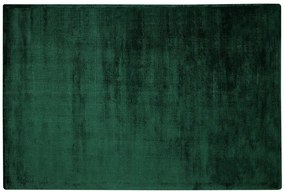 Viskózový koberec 160 x 230 cm tmavě zelený GESI II Beliani