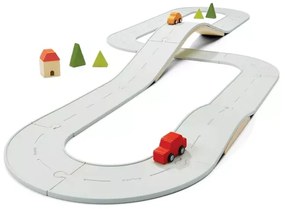 Plantoys oboustranná sada - silnice a koleje