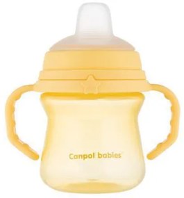 Canpol babies Hrneček se silikonovým pítkem FirstCup 150 ml Canpol Babies Žlutý