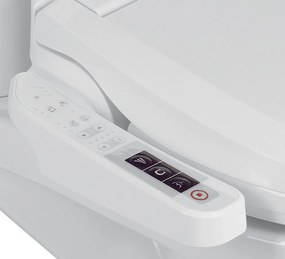 Sapho Sapho, HANDICAP WC kombi zvýšené sedátko s elektronickým bidetem BLOOMING EKO PLUS, Rimless, zadní odpad, bílá, NB-1160D-1