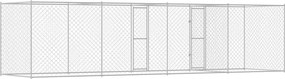 Klec pro psa Stříbrná 600 x 200 x 200 cm Pozinkovaná ocel 3368312
