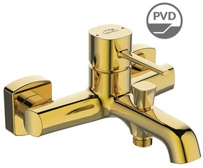 Laveo Pola, nástěnná vanová baterie, zlatá matná, LAV-BAP_G10B