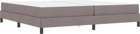 Postel s boxspringem Taupe 200 x 200 cm textil 3398518
