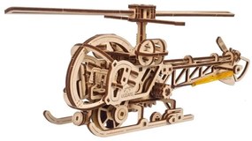 Ugears 3D Dřevěné mechanické puzzle MINI Helicopter
