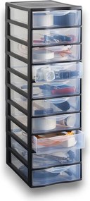 SUNDIS Úložný box s 10 zásuvkami, antracit, OFFICEMIX A4