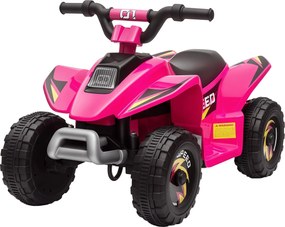 HOMCOM Elektrický čtyřkolový vůz pro děti 18-36 měsíců Elektrické ATV s možností jízdy vpřed a vzad 6V bateriový pohon 20 kg max. zatížení 72x40x45,5