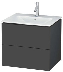 Duravit L-Cube - Umyvadlová skříňka 55x62x48 cm, 2 zásuvky, grafit mat LC624004949