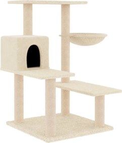 Škrabadlo pro kočky se sisalovými sloupky krémové 82,5 cm 172385