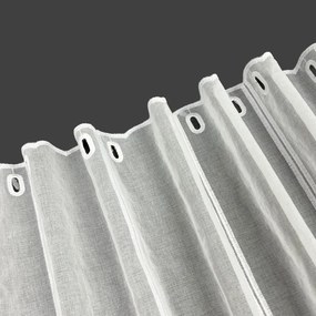 Vitrážková voálová záclona 45289 - výška 40,60 cm , metráž