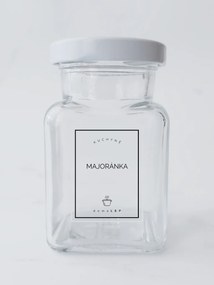 Samolepka na kořenky MAJORÁNKA průhledná 3 × 4 cm základní písmo