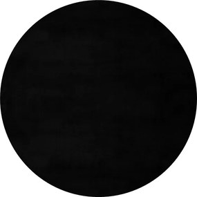 Obsession, Kusový koberec Cha Cha 535 black kruh, 80x80 (průměr) kruh, černá, ložnice