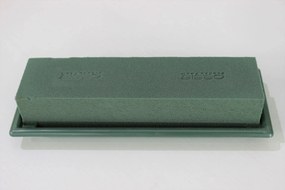Zelený tác s florexem 23cm