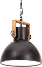 Industriální závěsné svítidlo 25 W černé kulaté 40 cm E27 320535