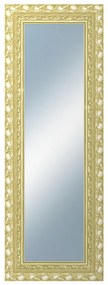 DANTIK - Zarámované zrcadlo - rozměr s rámem cca 50x140 cm z lišty ROKOKO zlatá házená (2882)