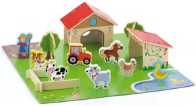 Dětské dřevěné 3D puzzle Viga Farma