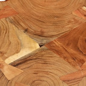 Konferenční stolek 35 cm 4 dřevěné koláče sheeshamové dřevo - Default Title
