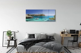 akrylový obraz Španělsko Cliffs mořské pobřeží 120x60 cm