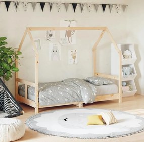 vidaXL Dětská postel 80 x 160 cm masivní borové dřevo [835726] Barva: Přírodní