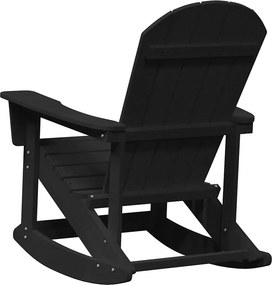 Adirondack Houpací Křesla 2 ks Černá HDPE 3335836
