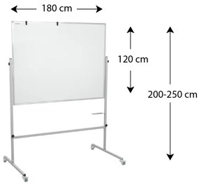 Mobilní tabule 180 x 120 cm ALLboards INDUSTRY TPJ1812