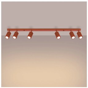 Bodové svítidlo v cihlové barvě 6,5x117 cm Gleam – Sollux