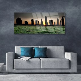 akrylový obraz Skála Umění 125x50 cm