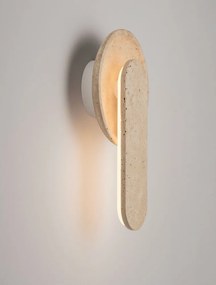 Béžové kamenné LED nástěnné svítidlo Mavis – Nova Luce