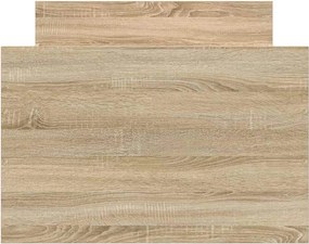 Rám postele s hlavovým a nožním čelem dub sonoma 100 x 200 cm 3203798