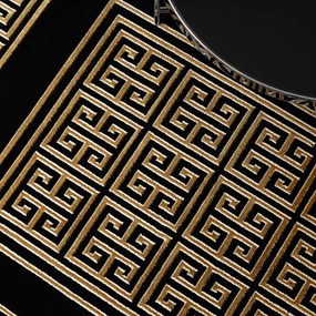 Dywany Łuszczów, Kusový koberec Allure 1968 black/gold, 80x150, černá, kancelář