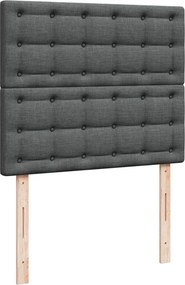 Box spring postel s matrací tmavě šedá 120x200 cm textil 3291650