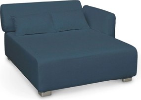 Potah na pohovku Mysinge dlouhý barva modrá látka pletený vzor