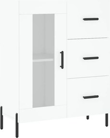 Skříň highboard bílá 69,5 x 34 x 180 cm kompozitní dřevo 3195963