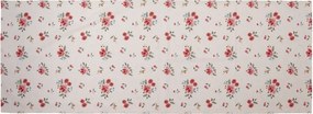 Bavlněný běhoun s květy Little Rose Collection - 50*140 cm