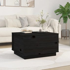 Konferenční stolek černý 60x50x35 cm masivní borové dřevo