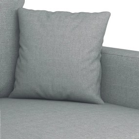 4dílná sedací souprava s polštáři světle šedá textil 3201640